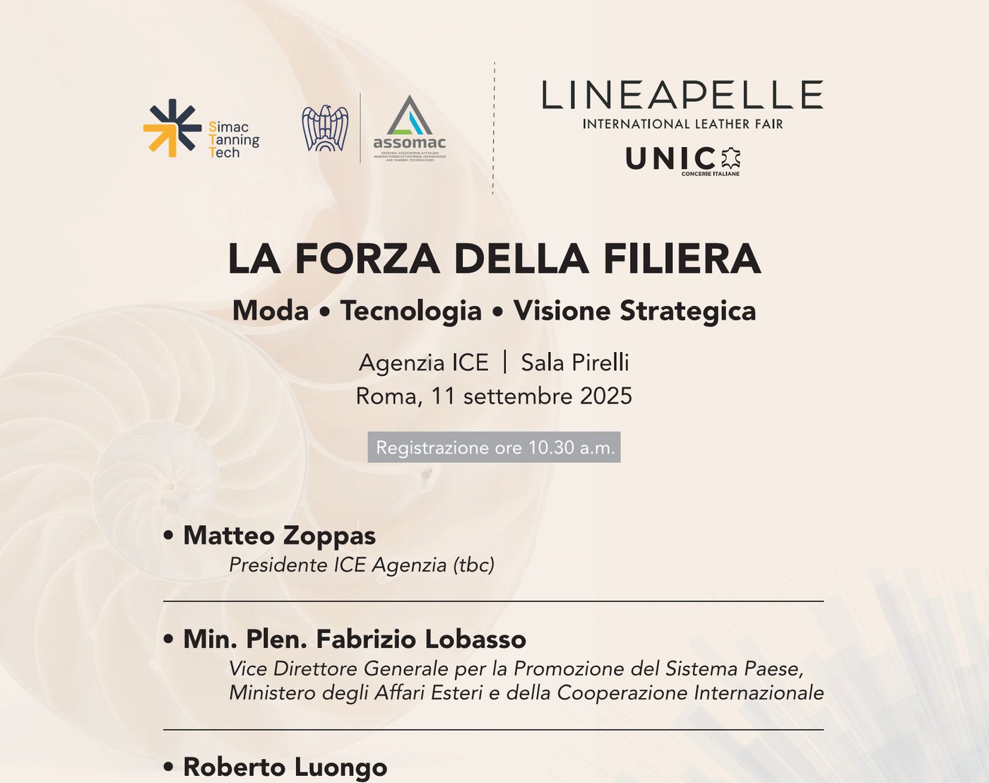 Conferenza Stampa Simac Tanning Tech - Lineapelle "La Forza della ...